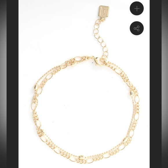 DANNIJO | Jewelry | New Dannijo Double Gold Anklet | Poshmark